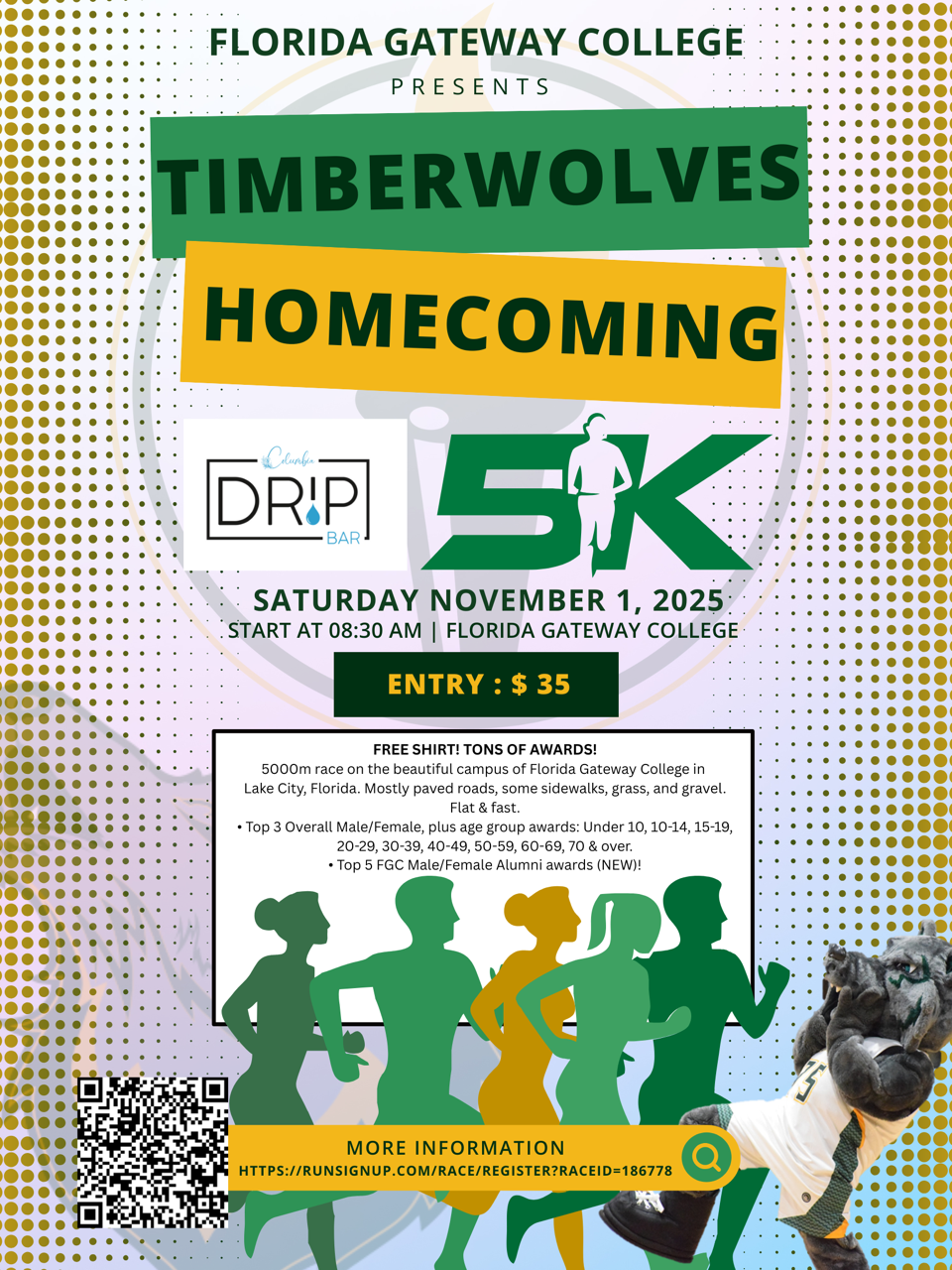 Flyer with information on 5K event